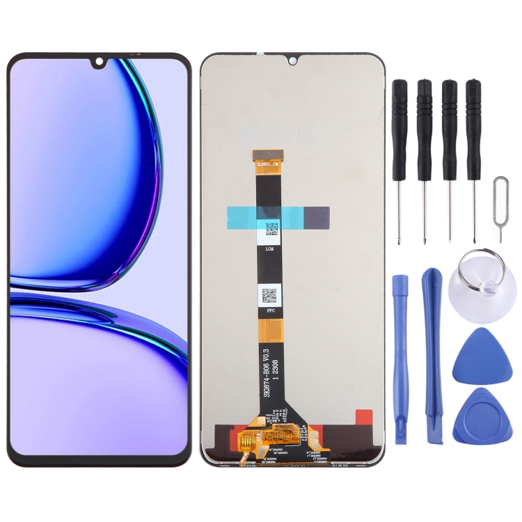 Realme C51 RMX3830 OEM LCD 화면(디지타이저 전체 조립 포함)