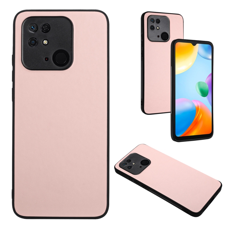 สำหรับ Xiaomi Redmi 10C R20 หนังแบบโทรศัพท์เคสเดียว (สีชมพู)