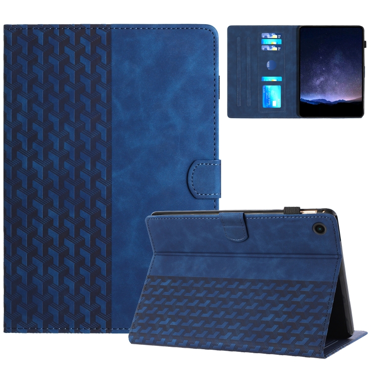 For Samsung Galaxy Tab A9 Building Blocks Embossed Leather Tablet Case ...