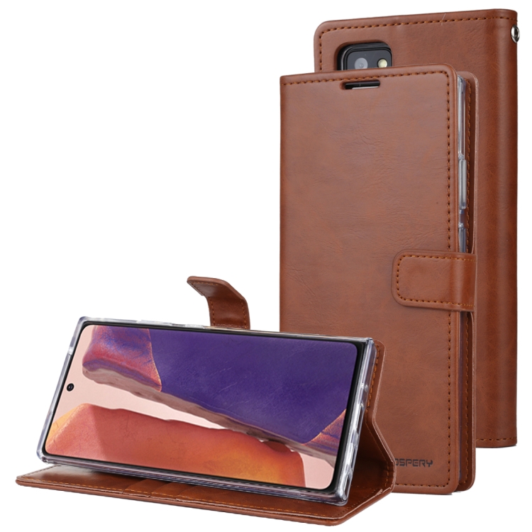 สำหรับ Samsung Galaxy Note20 GOOSPERY BLUE MOON เนื้อม้าบ้าเคสหนังพลิก ...