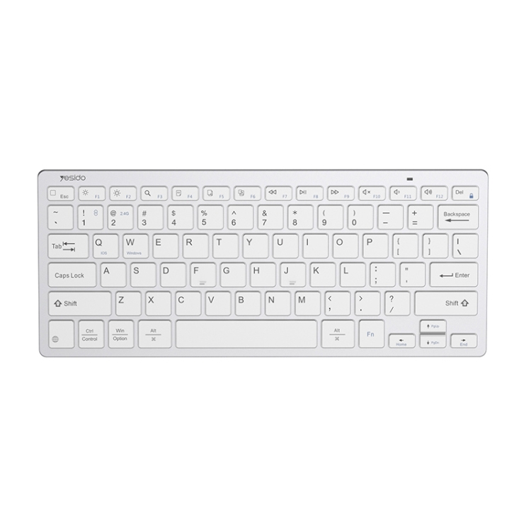 Yesido KB11 Portable 78 Keys 2.4G Bluetooth Dual-mode Wireless Computer ...