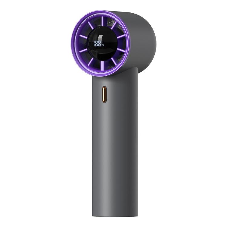HX-F368 Smart Digital Display High Speed Handheld Fan(White)