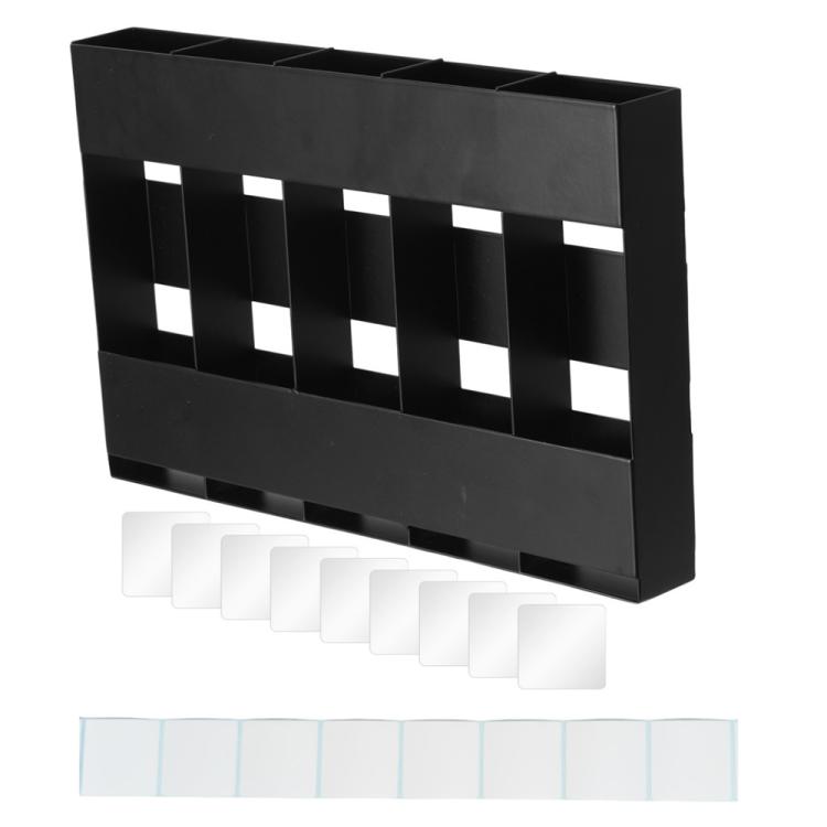 Five-grid Straw Cutlery Metal Storage Rack Kitchen Organizer without ...