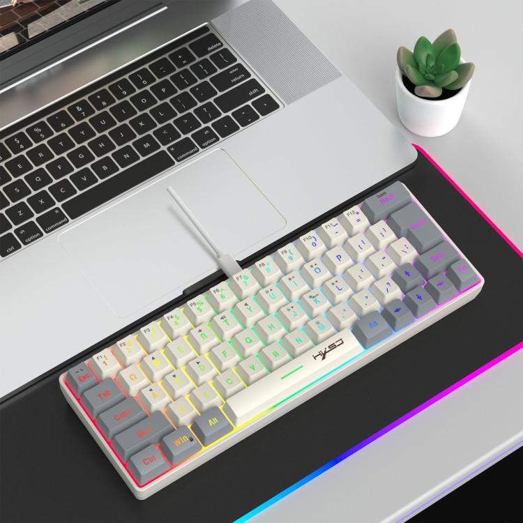 HXSJ V200 Russian Version Wired RGB Backlit Mechanical Keyboard 68 Key ...
