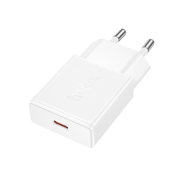 hoco N74 Speed Single-port PD25W Ultra-thin Charger, Plug:EU Plug with ...