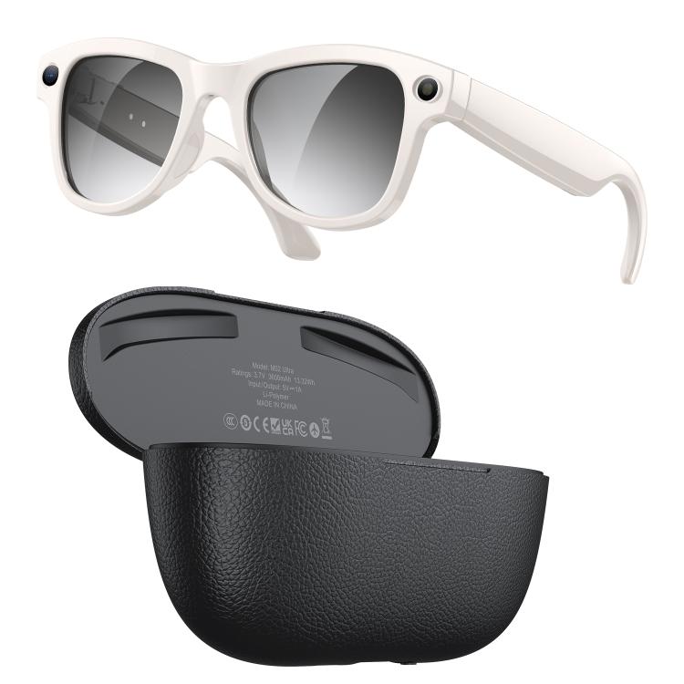 M02 Ultra 8MP Camera AI Smart Glasses Photochromic Lenses with Black ...