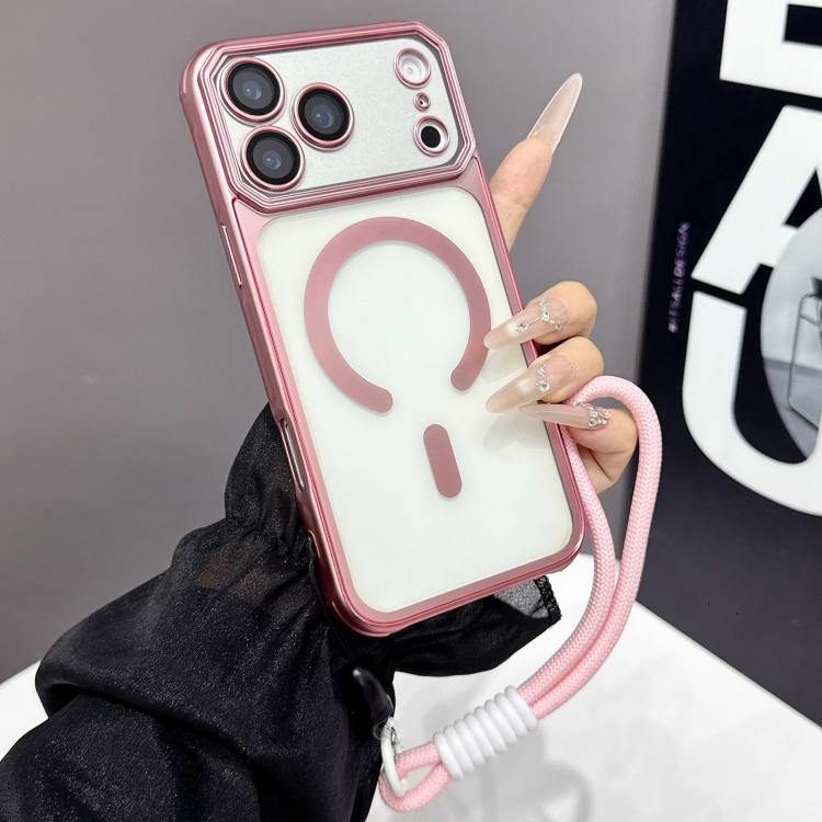 For iPhone 17 Pro Large Window Matte Electroplated TPU MagSafe Phone ...