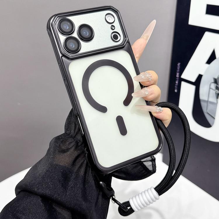 For iPhone 17 Pro Large Window Matte Electroplated TPU MagSafe Phone ...