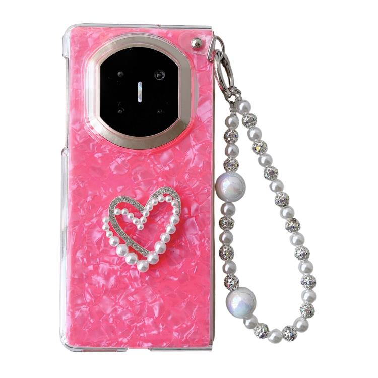 For Huawei Mate X7 Shell Pattern DIY Phone Case with Love Bracelet(Rose ...