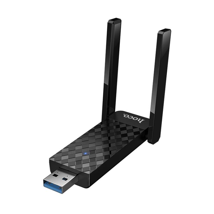 hoco HI37 150Mbps WiFi 4 USB External Antenna Wireless Network Card(Black)