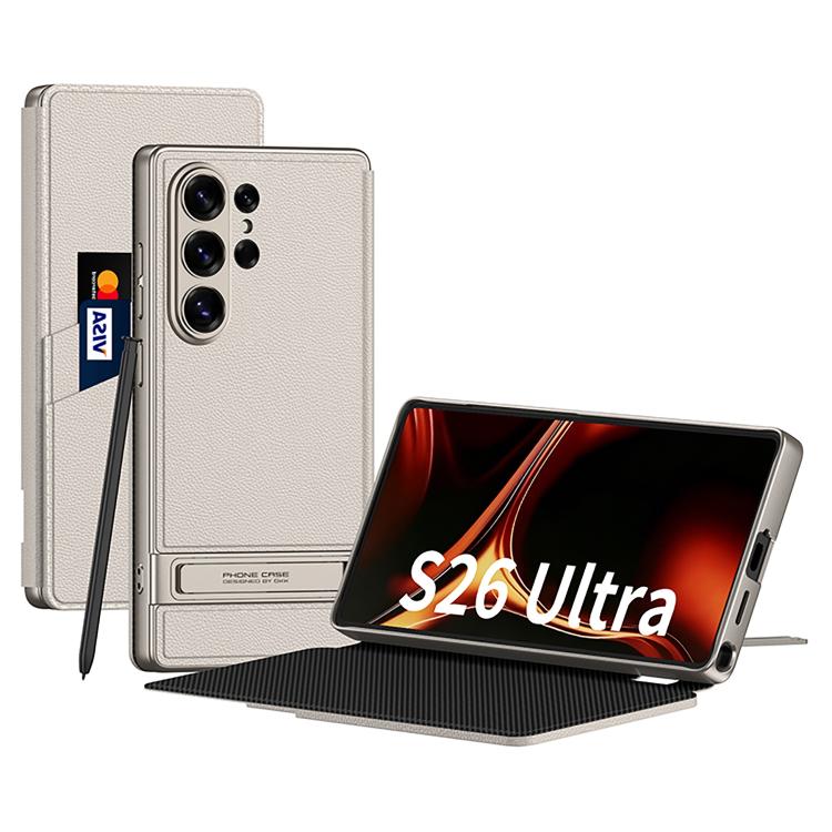 For Samsung Galaxy S26 Ultra 5G GKK Triumph Ultra-Thin Flip Leather ...