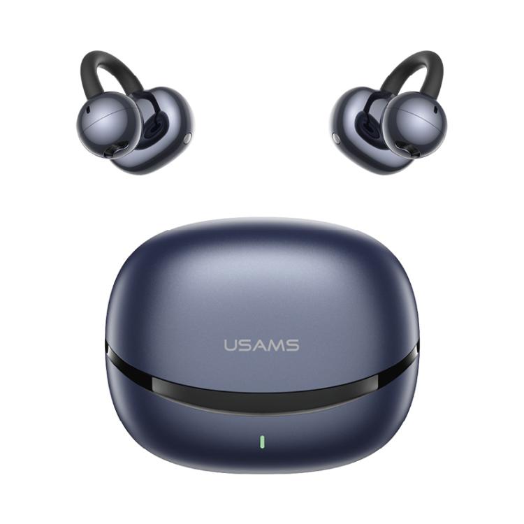 USAMS Echo R03 Clip-On Wireless Earphones(Blue)