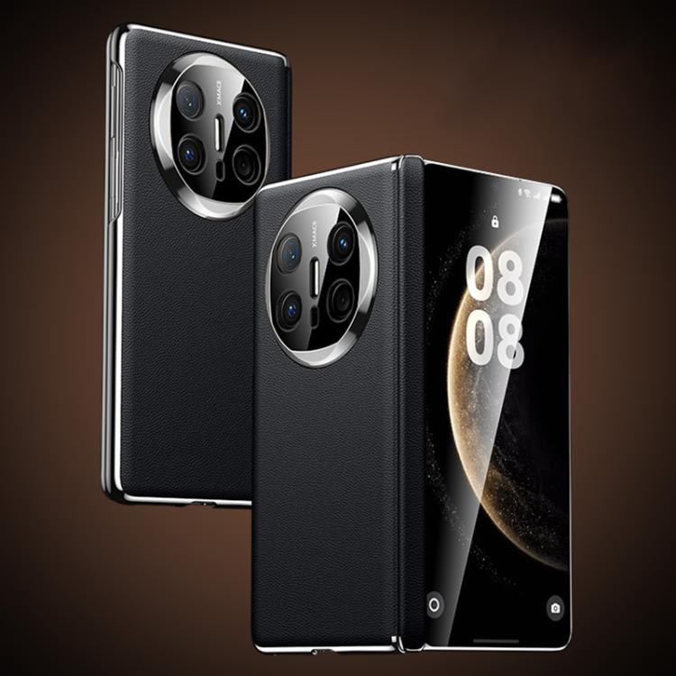 For Huawei Mate X6 Vegan Leather Series Folding Phone Case(White)