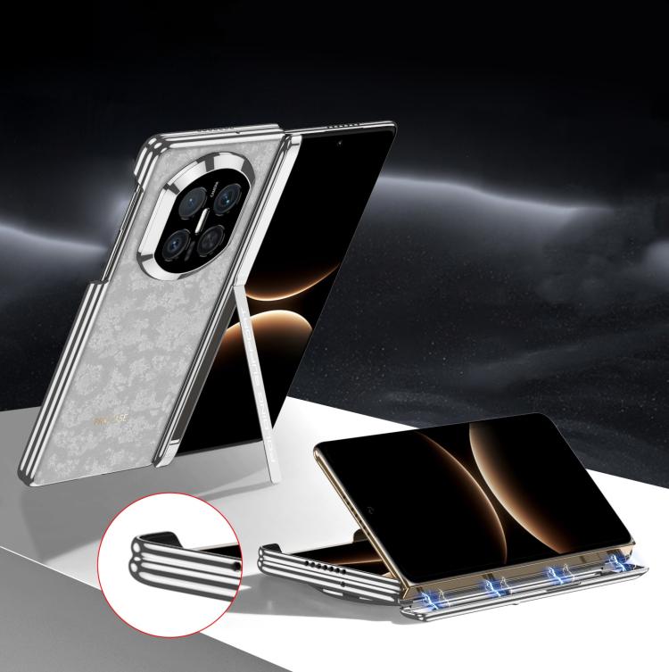 For Huawei Mate X7 GKK Magnetic Dual Hinge Phantom Vegan Leather Phone ...