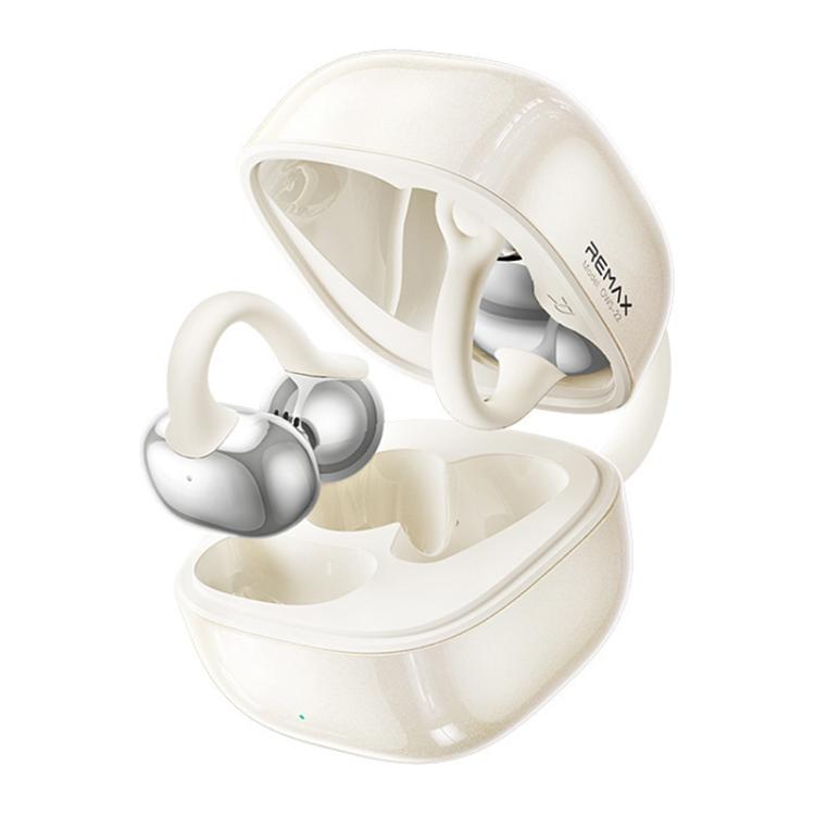 REMAX OWS-05 Ear-hook Wireless Bluetooth Earphones(Beige)