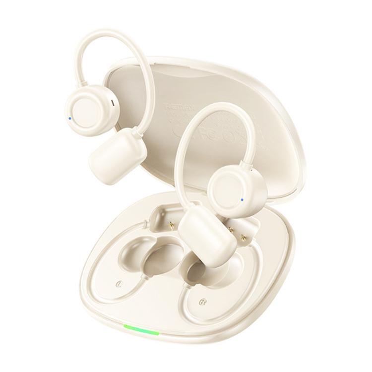 REMAX OWS-05 Ear-hook Wireless Bluetooth Earphones(Beige)