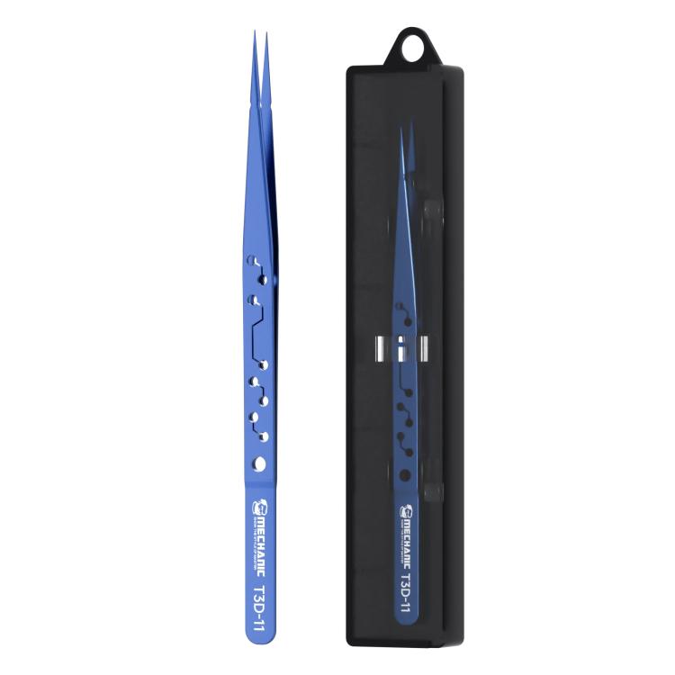 Mechanic Motherboard Flying Wire Titanium Alloy Tweezers, Model:T3D-11