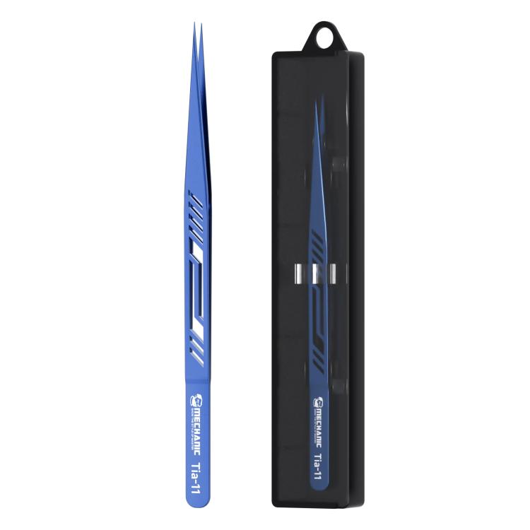 Mechanic Motherboard Flying Wire Titanium Alloy Tweezers, Model:T3D-11