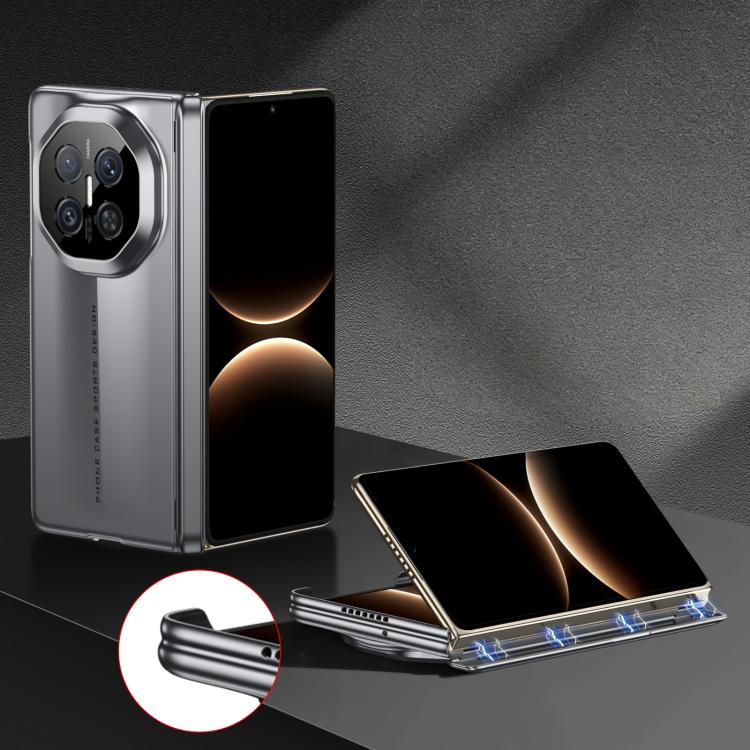 For Huawei Mate X7 GKK Dual Hinge Magnetic Blade Phone Case(Black)