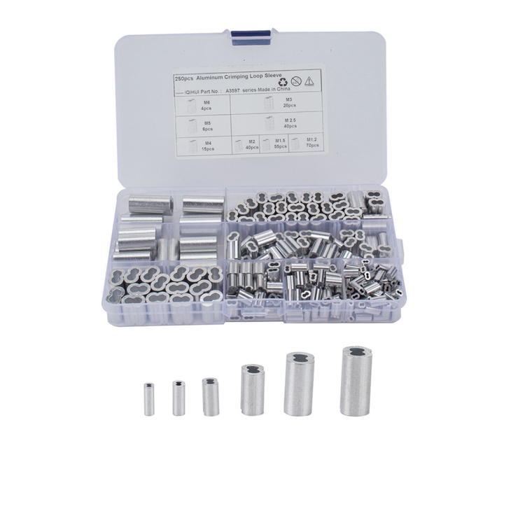 250 PCS M1.2 / M1.5 / M2 / M2.5 / M3 / M4 / M5 / M6 ลวดสลิงแขน ...