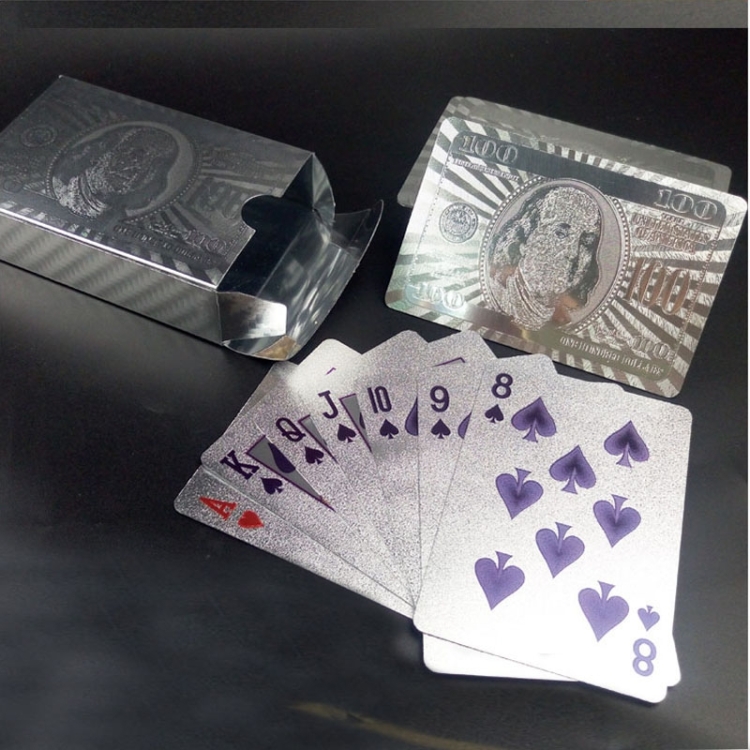 Creative Frosted Silver Dollar Back Texture Plastic From Vegas to Macau ...