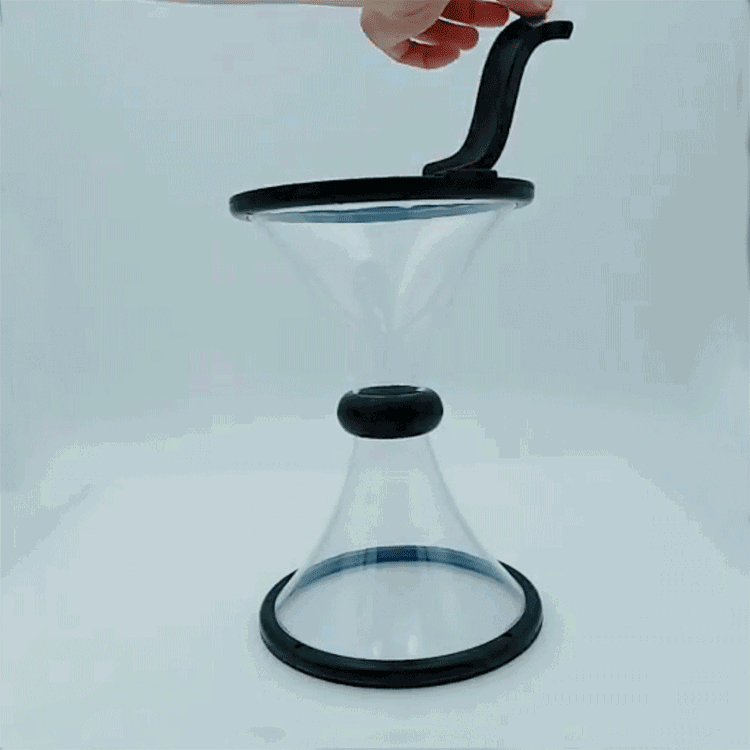 Vortex Bank Decompression Transparent Funnel Gravity Rotating Coin ...