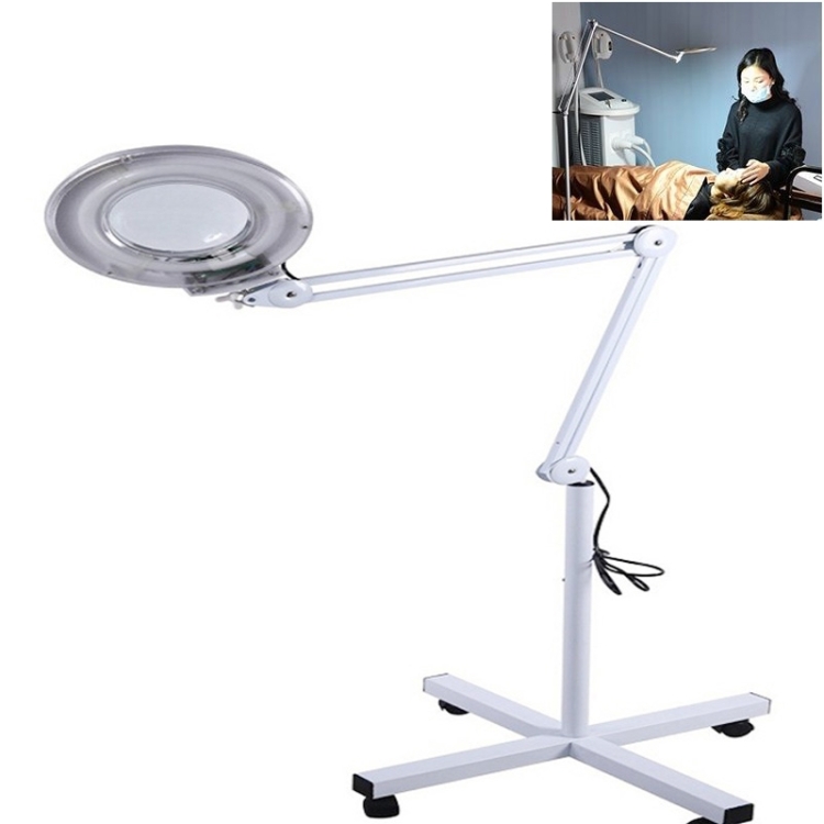 5X Foldable Swing Arm Desk Table Mount Magnifier with Lamp Light for ...
