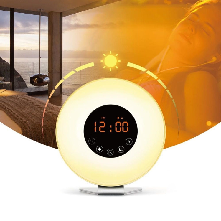 Multi-function Led Touch Intelligent Wake-up Light Alarm Clock with FM ...