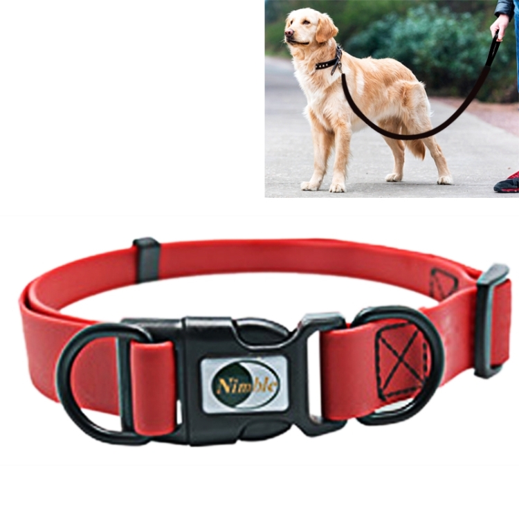 PVC Material Waterproof Adjustable Dual Loop Pet Dogs Collar, Suitable ...
