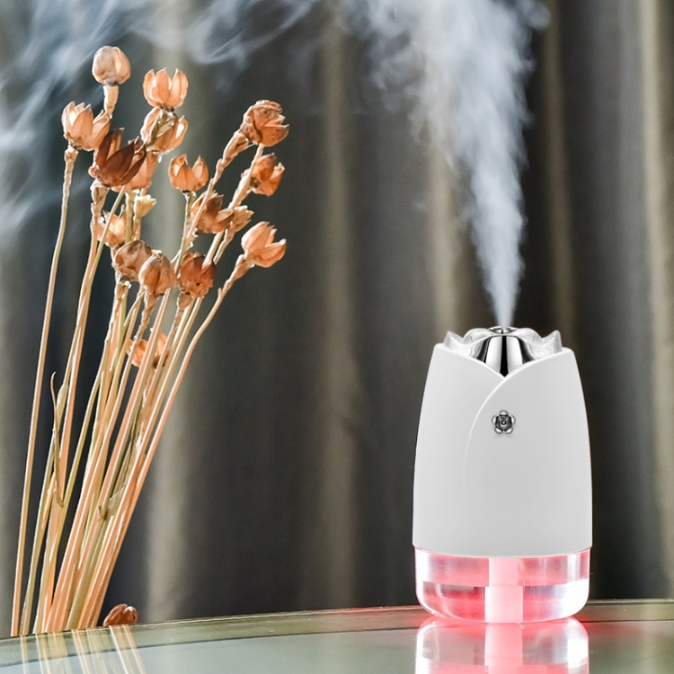 WT-H19 Rose Atomizing Humidifier พร้อมไฟกลางคืนหลากสีความจุแทงค์น้ำ ...