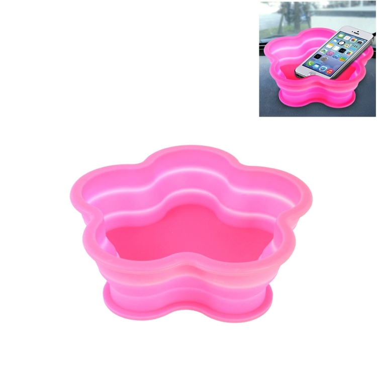 Flower Shape Style Scalable Silicone Storage Box For Vehicle And House ...