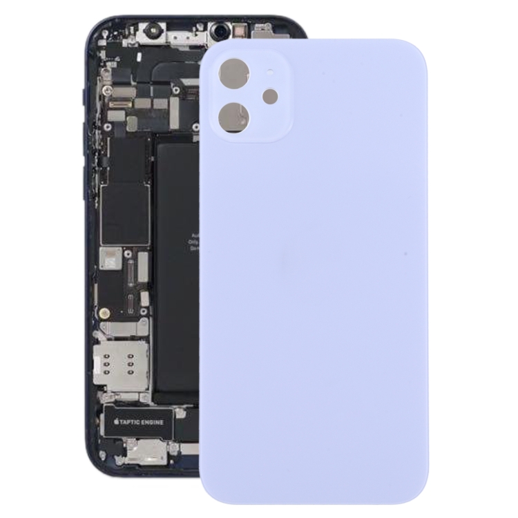 ฝาหลังกระจกพร้อมรูปลักษณ์เลียนแบบของ iP12 สำหรับ iPhone XR (สีม่วง)