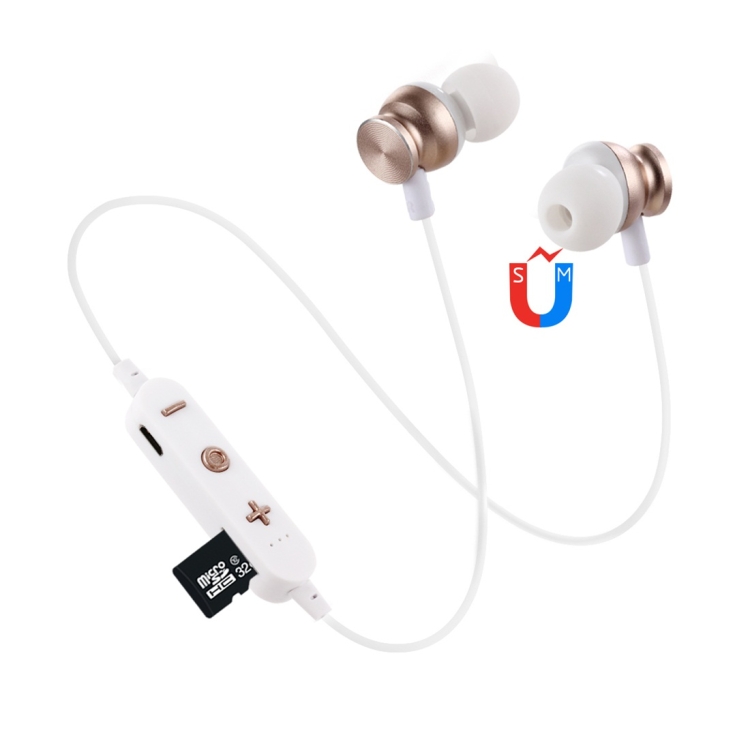 F17 Bluetooth 4.2 Hanging Neck Design Bluetooth Headset, Support Music ...