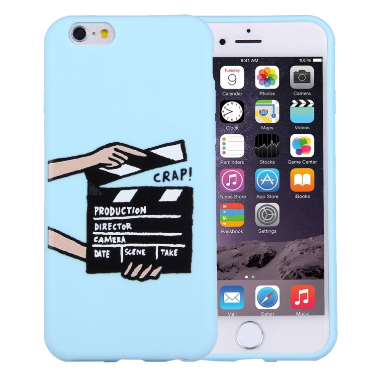 For iPhone 6 & 6s Embossment CRAP Words Pattern TPU Protective Case