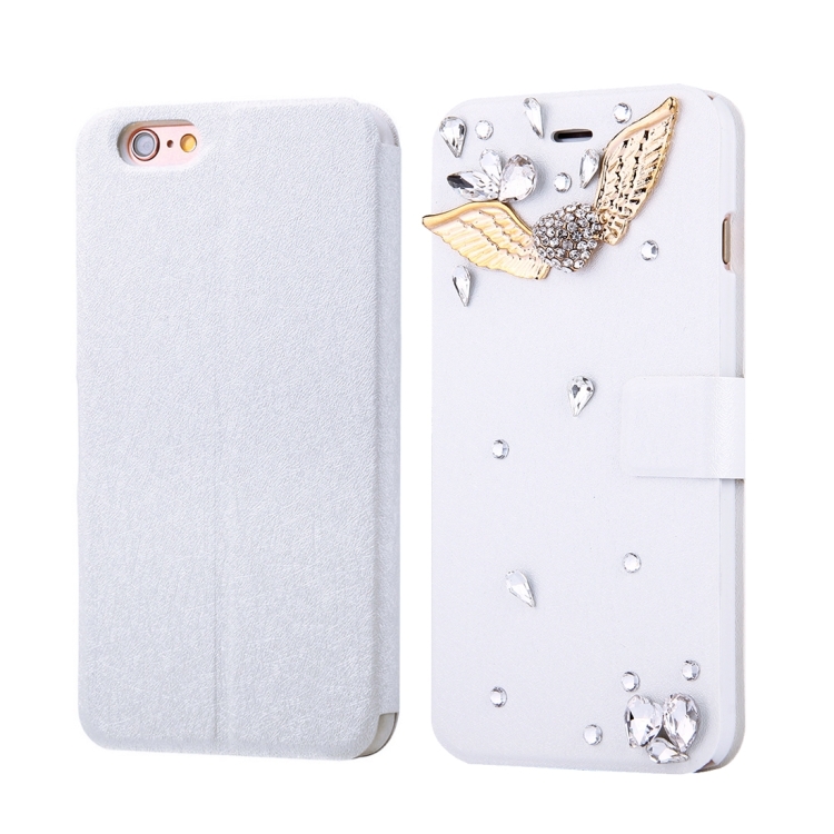 Fevelove for iPhone 6 & 6s Diamond Encrusted Angel Wings Pattern ...