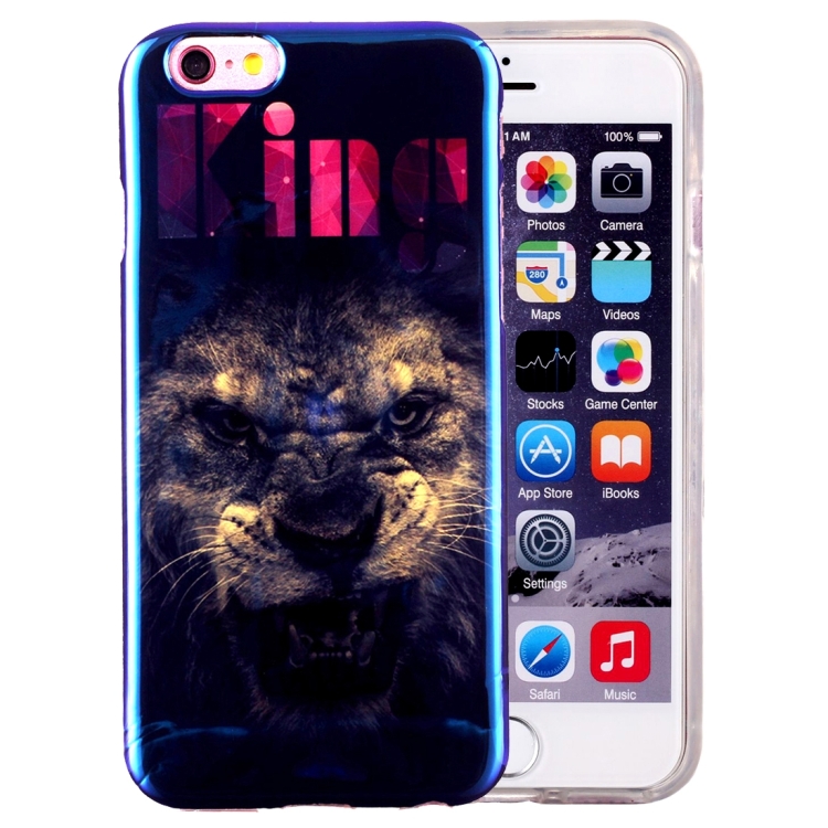 For iPhone 6 & 6s IMD The Lion King Pattern Blu-ray Soft TPU Protective ...