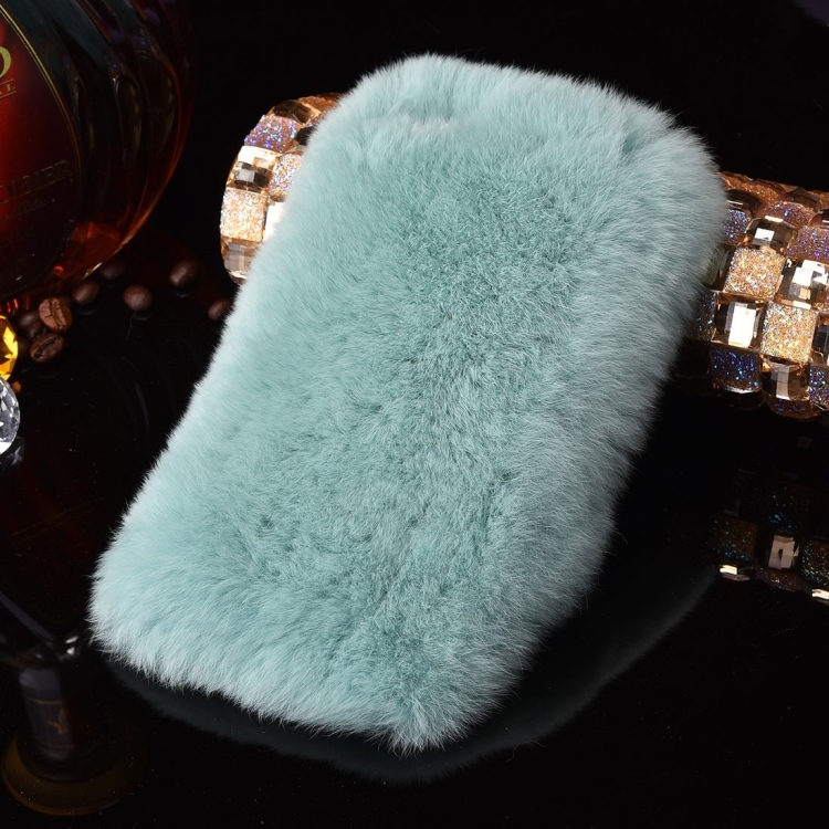 For iPhone 6 Plus & 6s Plus Genuine Rabbit Hair Diamond Encrusted ...