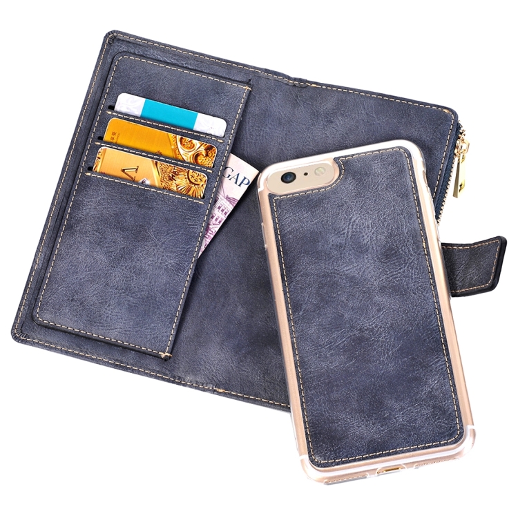 For iPhone 6 Plus & 6s Plus Retro Style Crazy Horse Texture Horizontal ...