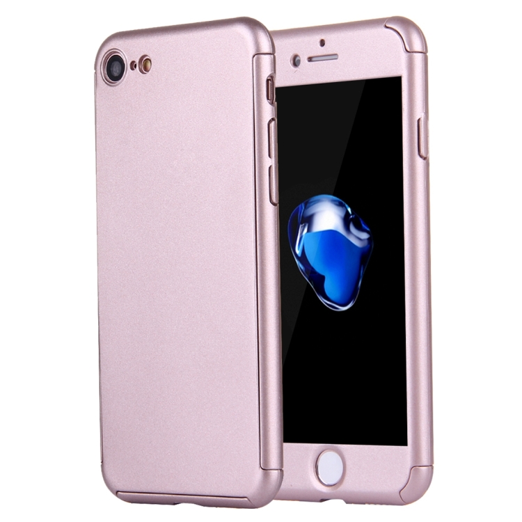 2 in 1 for iPhone 8 & 7 360 Degrees Full Coverage Protection Hard PC ...