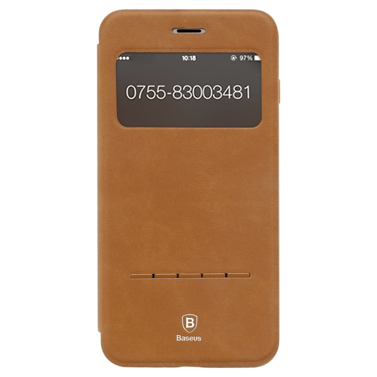 Baseus For iPhone 8 & 7 PC + TPU Horizontal Flip Leather Simple Series ...