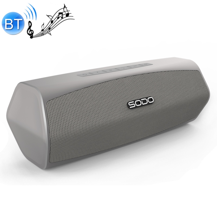 SODO L6 Bluetooth 4.2 Wireless Stereo Desktop Bluetooth Speaker (Silver)