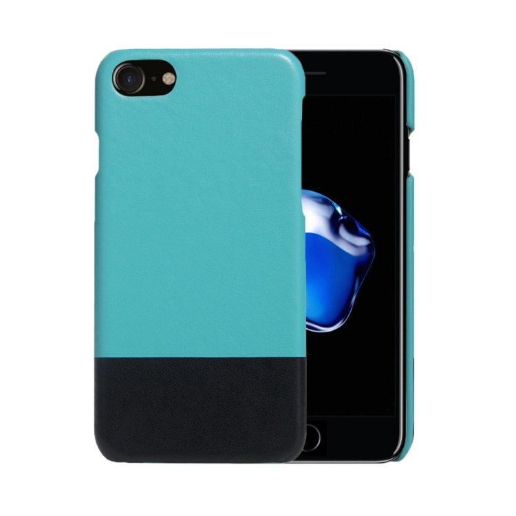 For iPhone 8 & 7 Fashionable Color Matching Bicolourable PC + PU ...