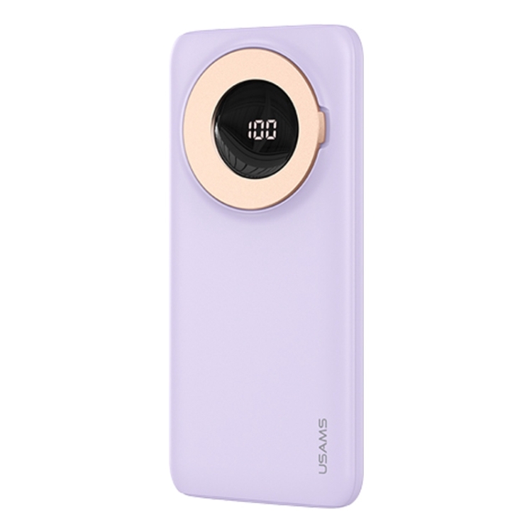 USAMS US-CD171 PB62 10000mAh 22.5W USB + Type-C 듀얼 포트 고속 충전 디지털 디스플레이 ...