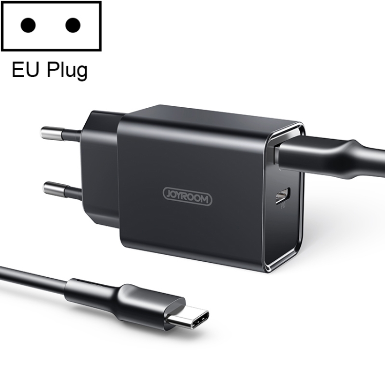 Joyroom L Qp183 단순 시리즈 18w 듀얼 포트 지능형 여행용 충전기 Usb C Type C 케이블 포함 Pd 지원 Eu 플러그