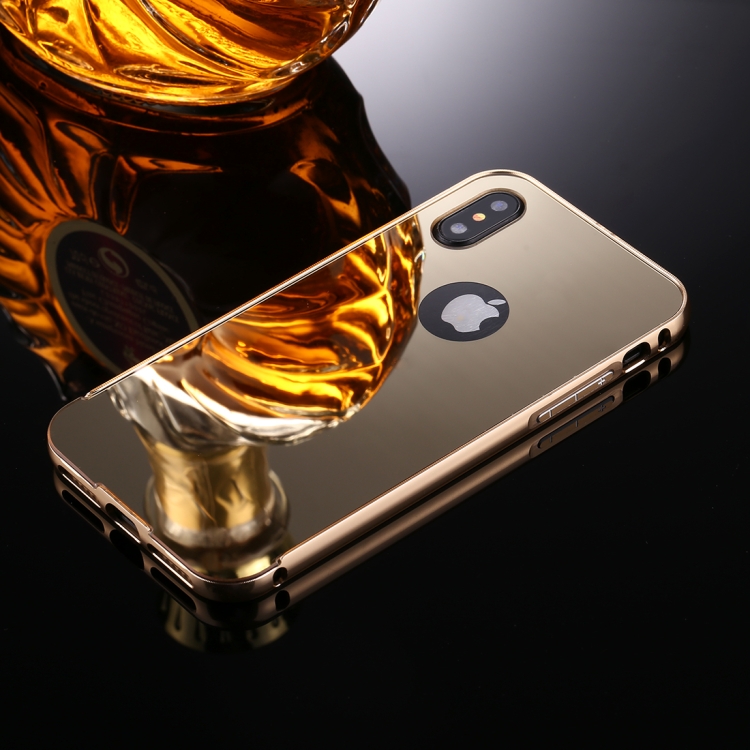 For Galaxy S8 + / G955 Mirror Push Pull Back Shell Cover ...