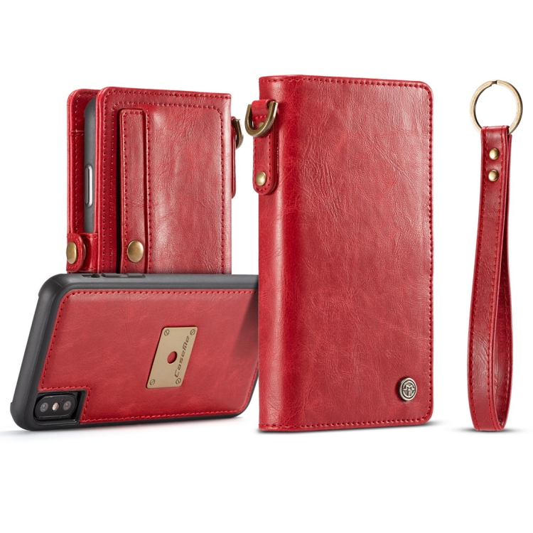 For iPhone XS Max CaseMe Detachable Horizontal Flip Leather Case with ...
