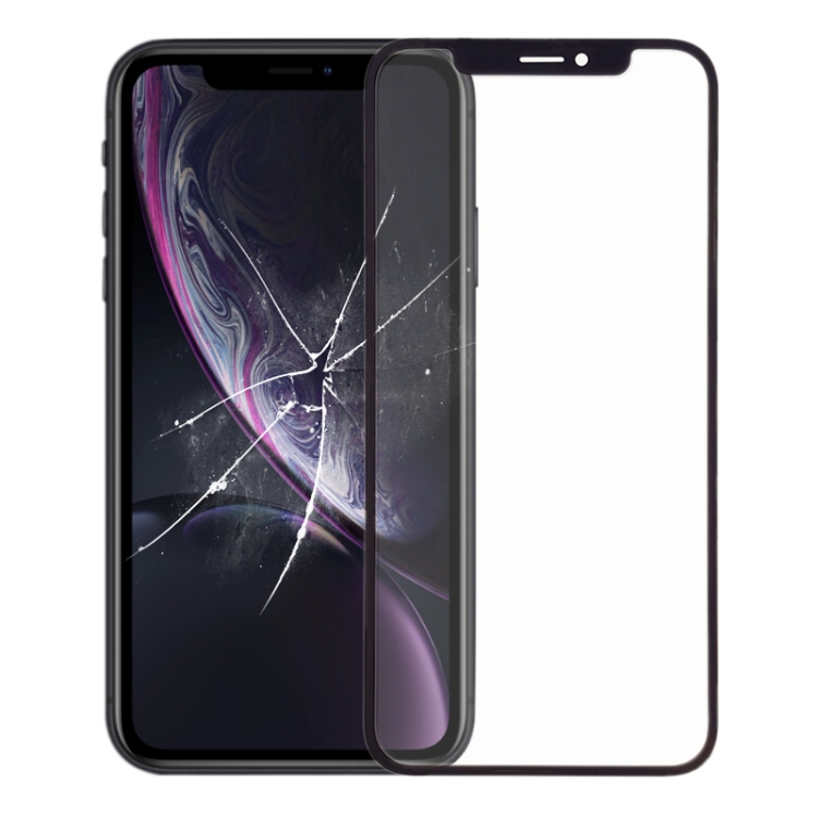 Front Screen Outer Glass Lens with Frame + OCA Optically Clear Adhesive ...