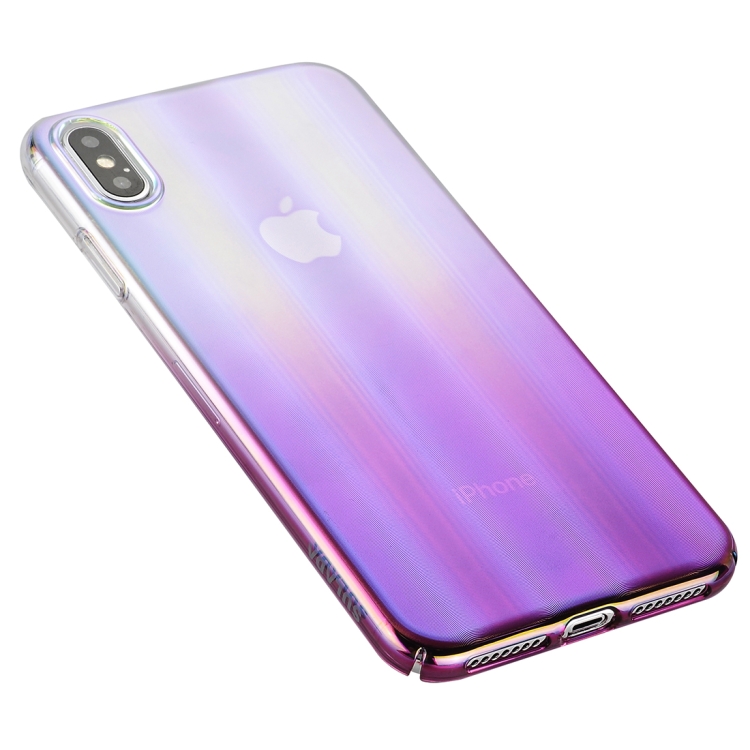 For iPhone X / XS SULADA Shockproof Nano Color Electroplating Auroral ...