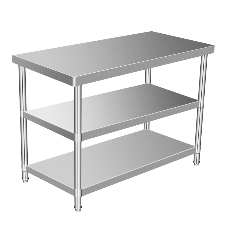 [US Warehouse] Heavy Duty Stainless Steel Workbench Kitchen Food ...