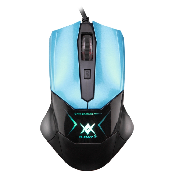 K-RAY M691 Ergonomics Design Game Backlight USB Wired Mouse(Blue)